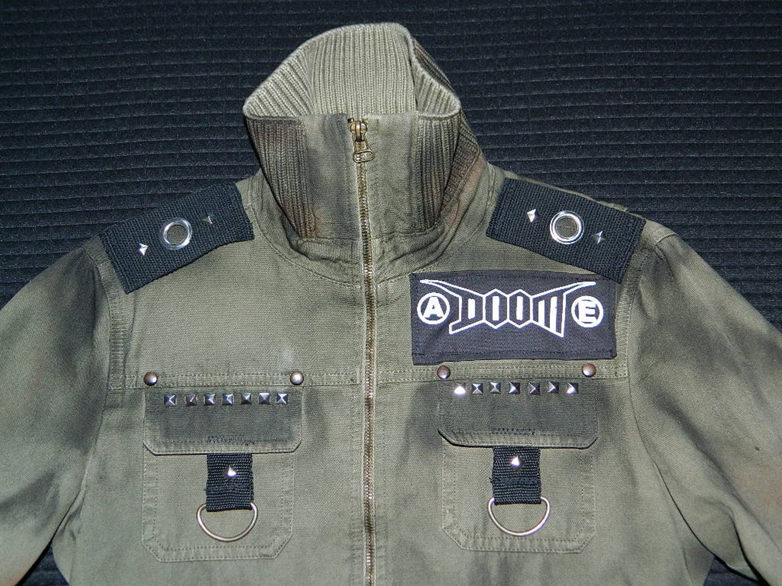 Doom Jacket Reworked Bomber Canvas / Jacket Upcycled Jacket - Etsy UK