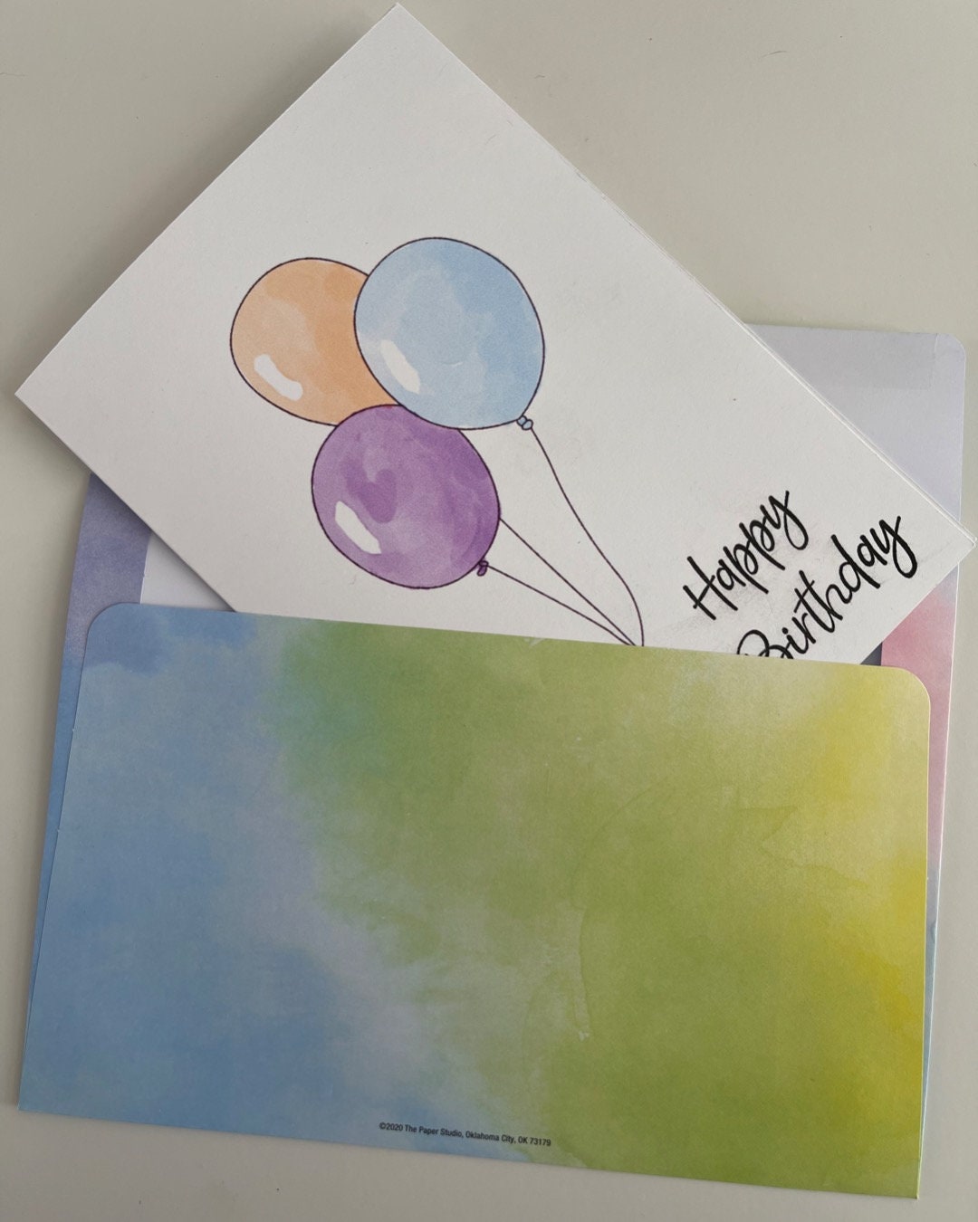 Balloon Birthday Card - Etsy