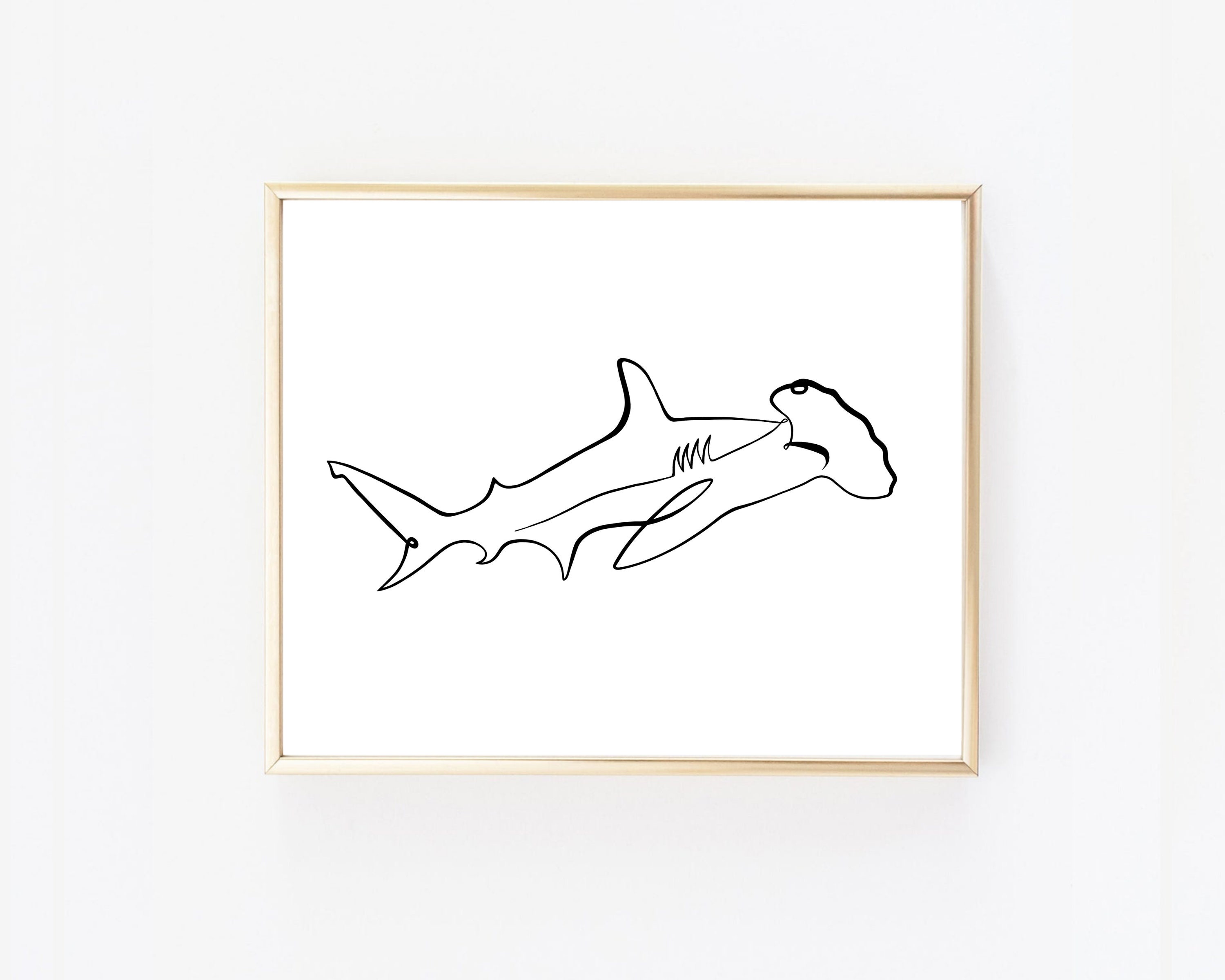 How To Draw A Hammerhead Shark Step By Step