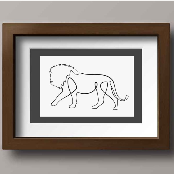 Lion Fine Art - Etsy