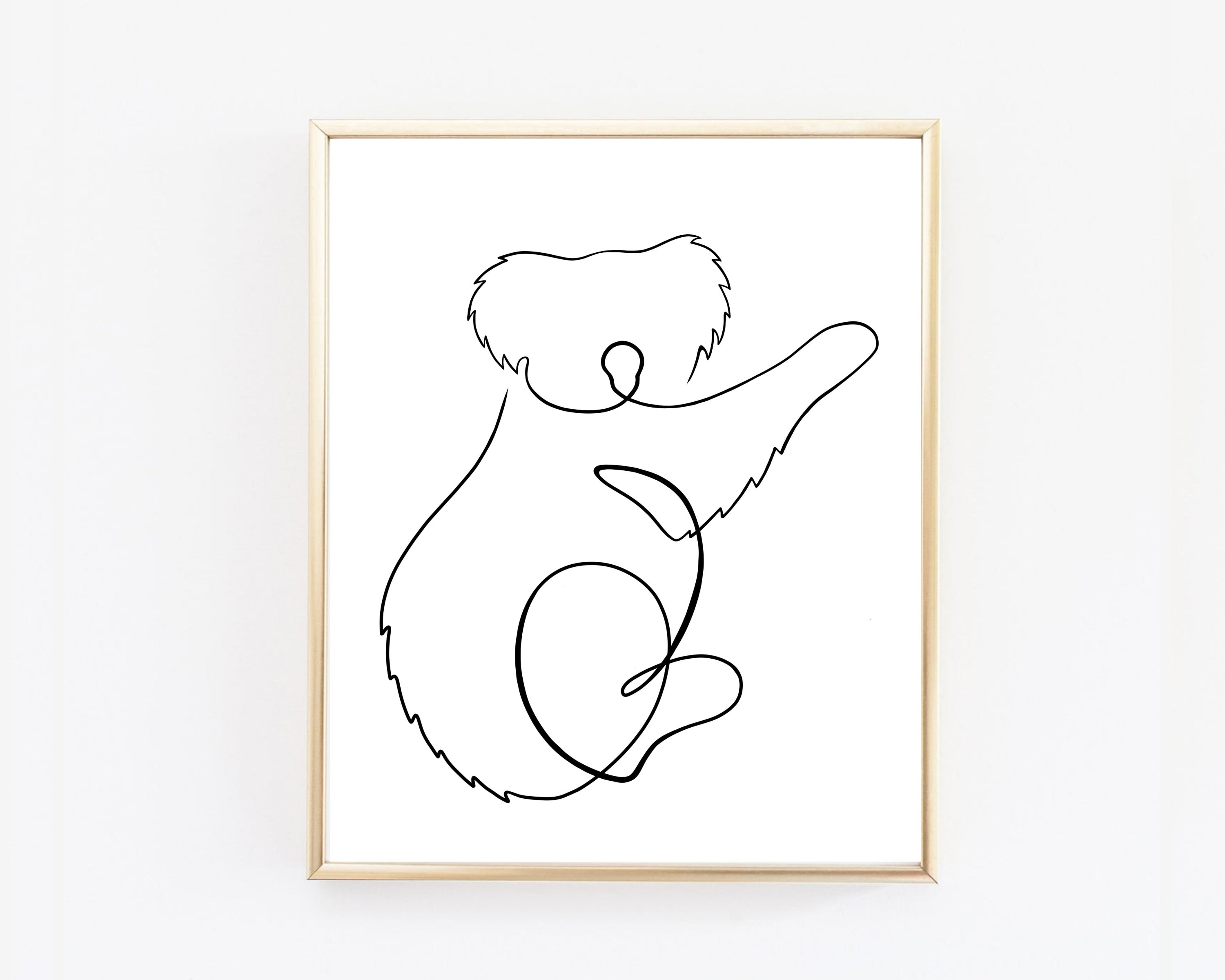 Koala Bear Line Drawing