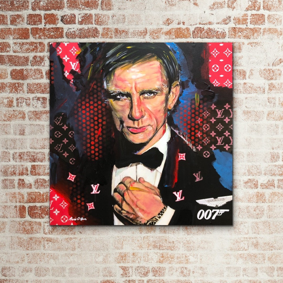 James Bond 007 Original Painting of Daniel Craig, 007 Christmas Gift ...