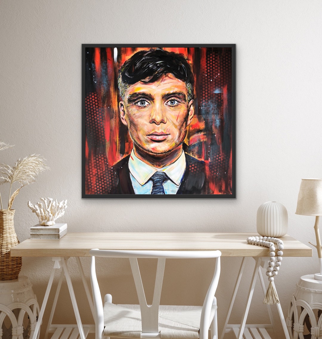 Peaky Blinders Portrait Print,cillian Murphy Print, Tommy Shelby Fan ...