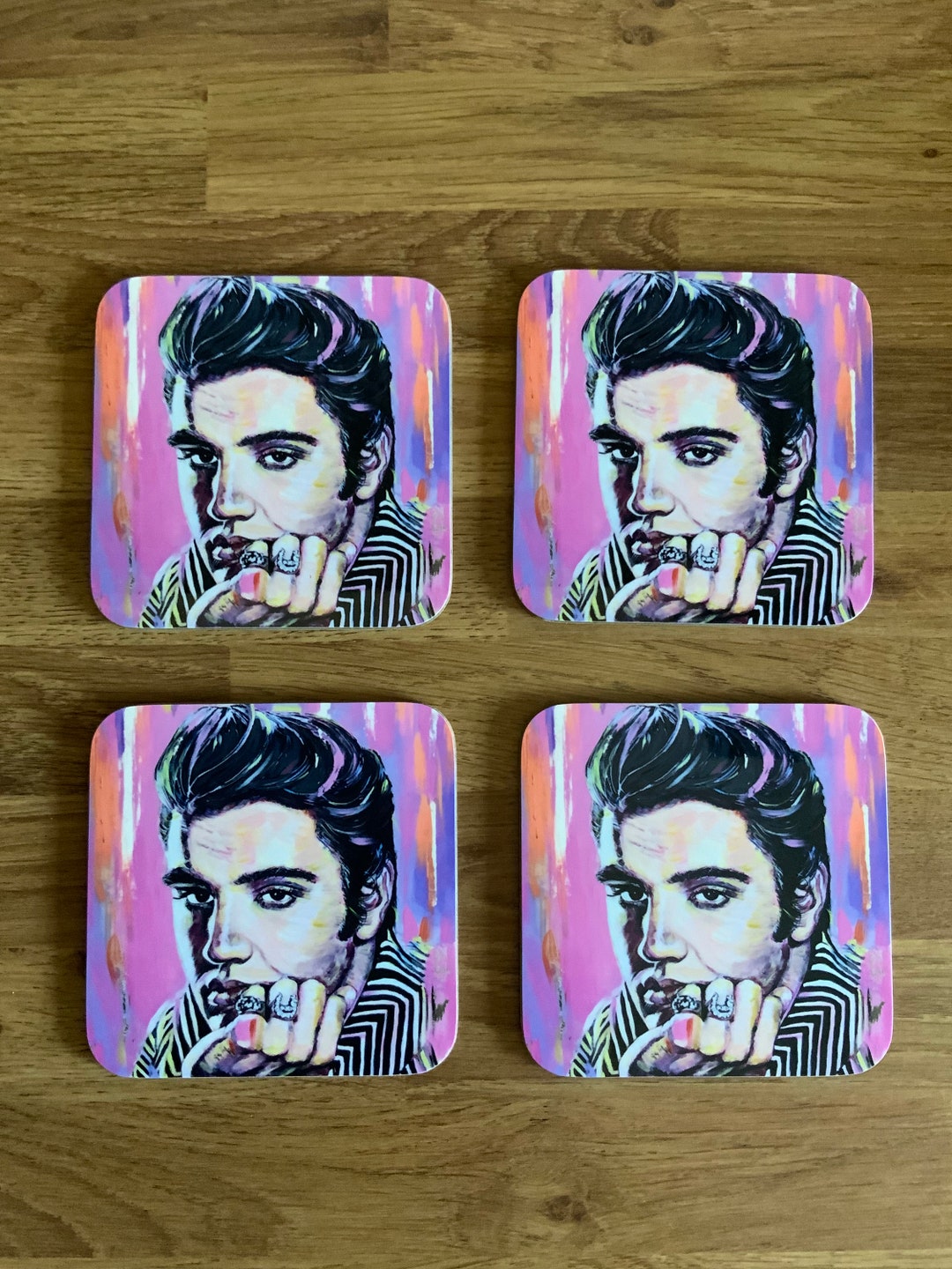 Elvis Presley Coaster, Elvis Gift, Ideal for Coffee Tables, Elvis ...