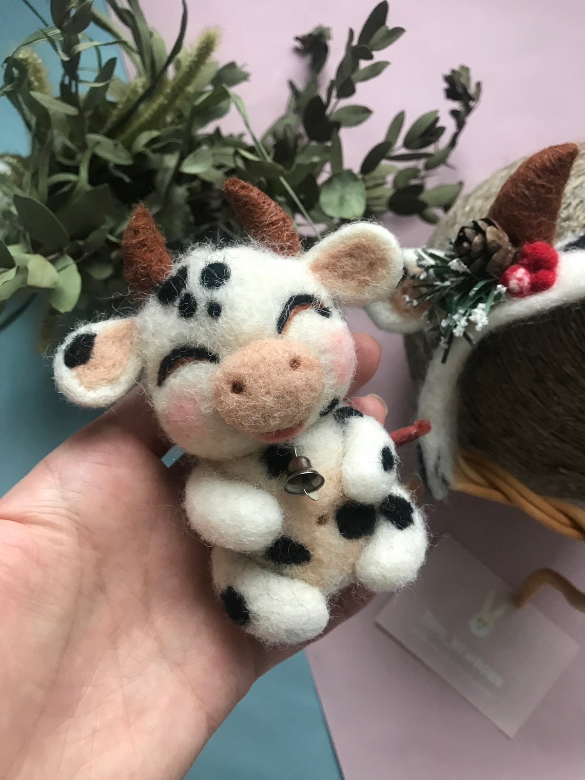 Needle Felting Video Tutorial Cow. Felted Tutorial Animals Toy | Etsy Needle Felting Video Tutorial Cow. Felted Tutorial Animals Toy | Etsy