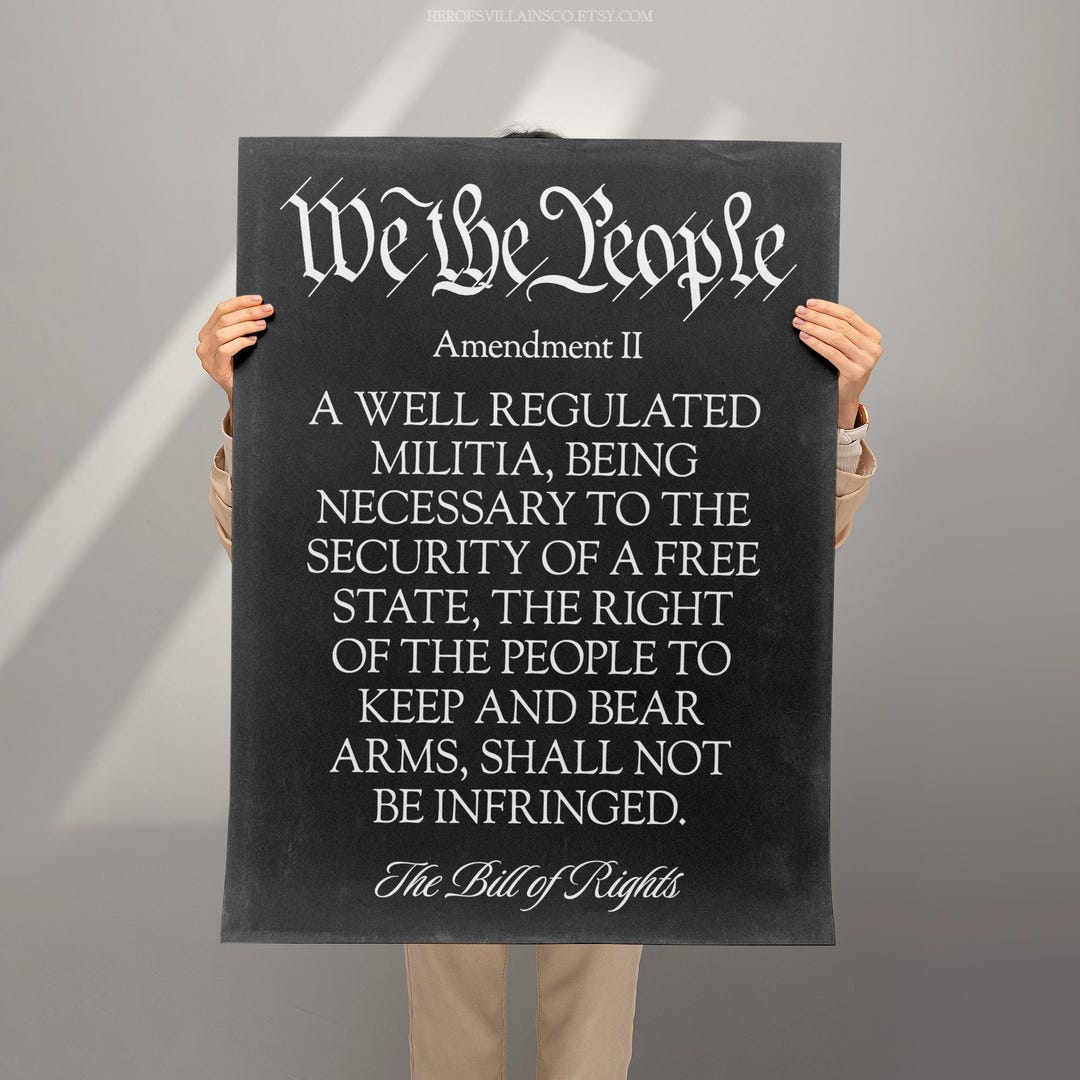 2nd Amendment Poster – We the People, United States Constitution ...