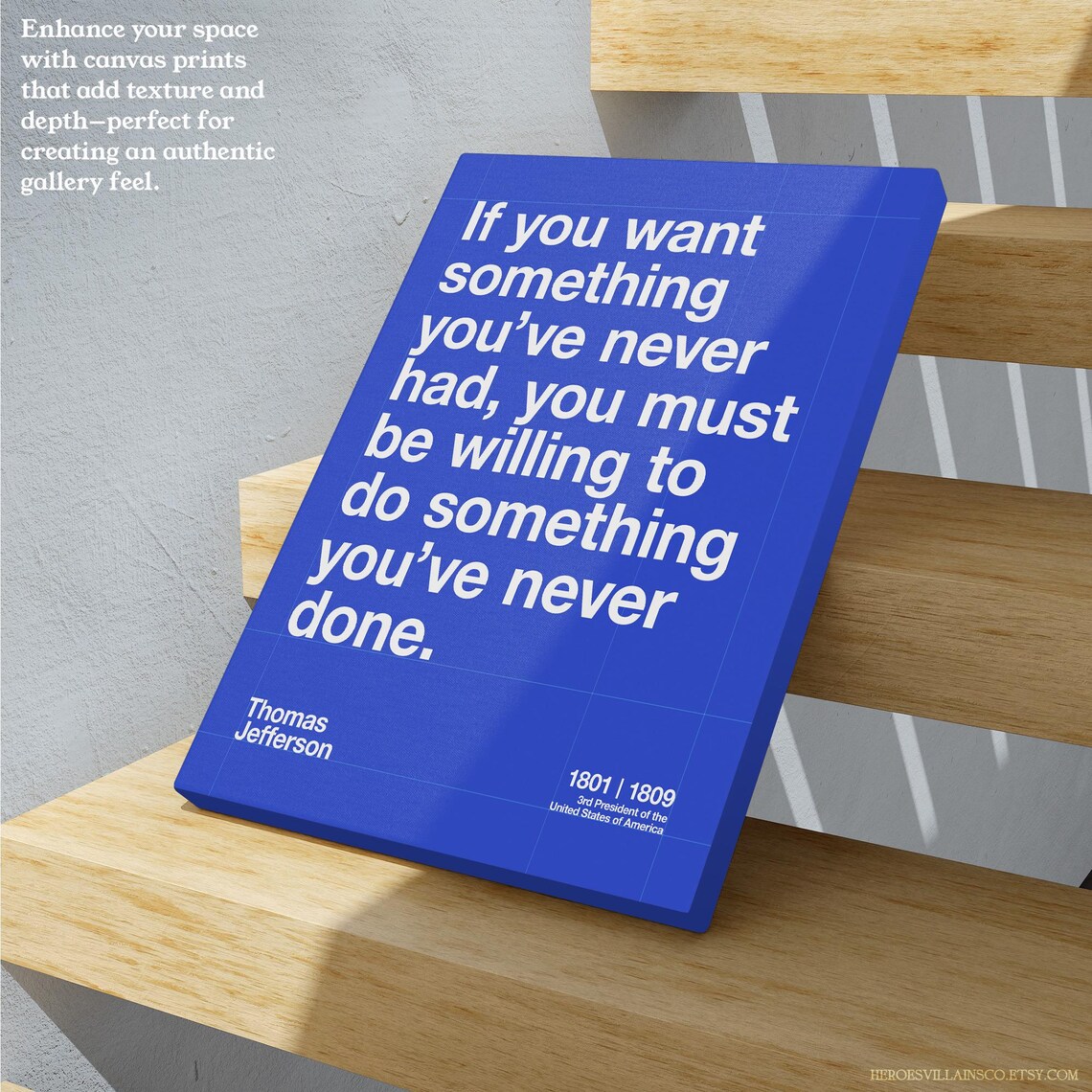 Thomas Jefferson Quote Poster – Bold Motivational Wall Art for Office ...