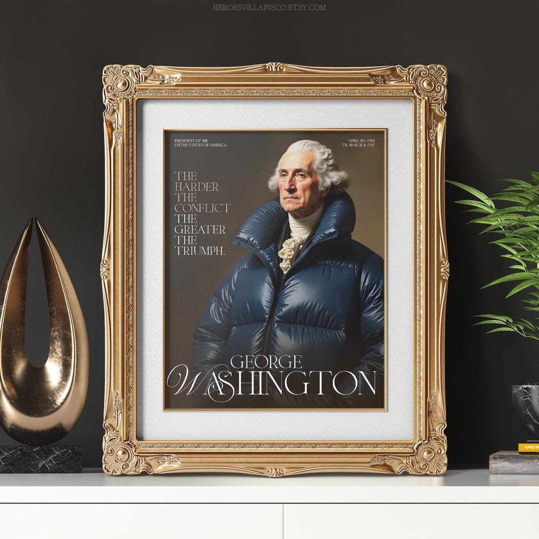 George Washington Quote Poster - the Harder the Conflict, the Greater ...