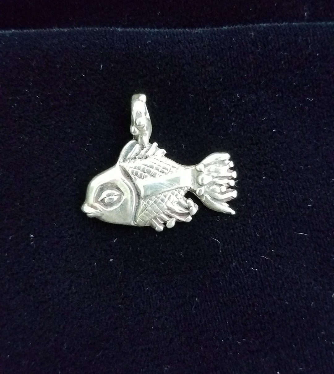 Sterling Silver Fish Charm or Pendant - Etsy