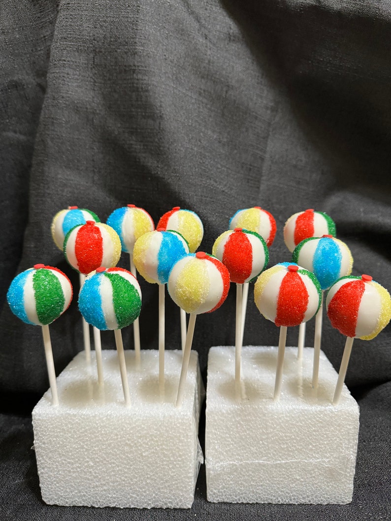Beach Ball Cake Pops - Etsy