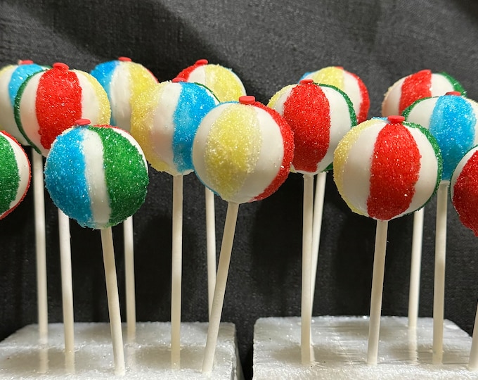 Beach Ball Cake Pops - Etsy