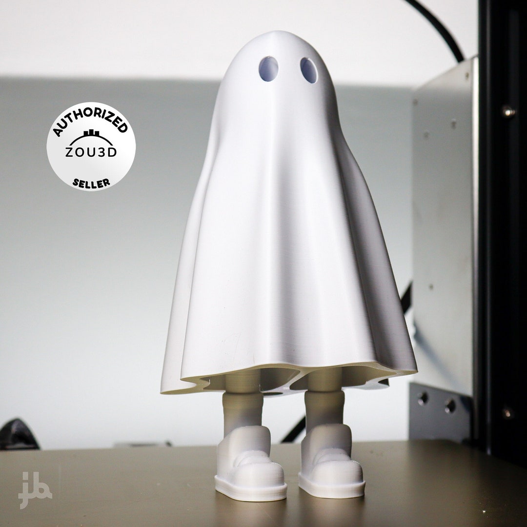 3d Printed LARGE Ghost With Feet, Tiktik With Hidden Feet, Halloween ...