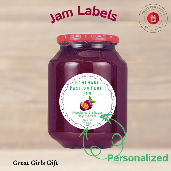 Fruit Jam Stickers - Etsy