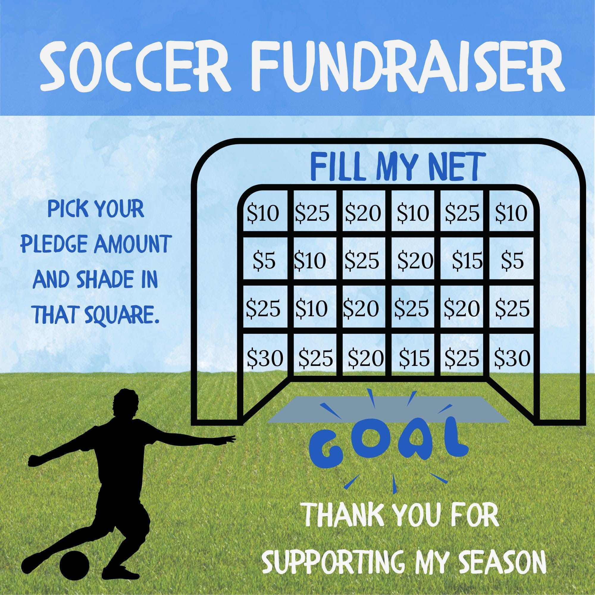 Soccer Fundraiser: Fill in the Net! Sponsor a Square — Support Youth ...