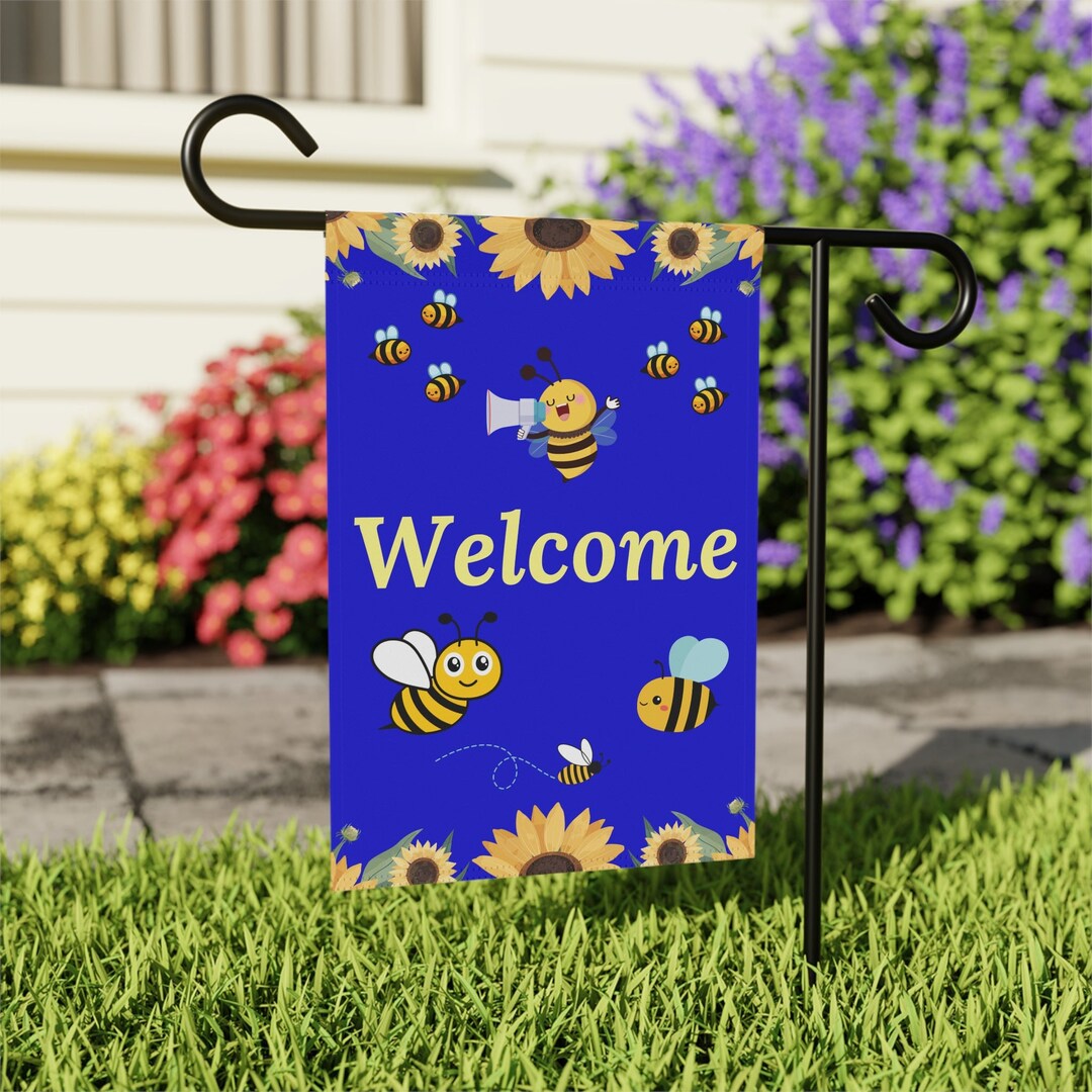 Bumble Bee Shower Welcome Sign, Garden & House Banner, Beekeeper Gift ...