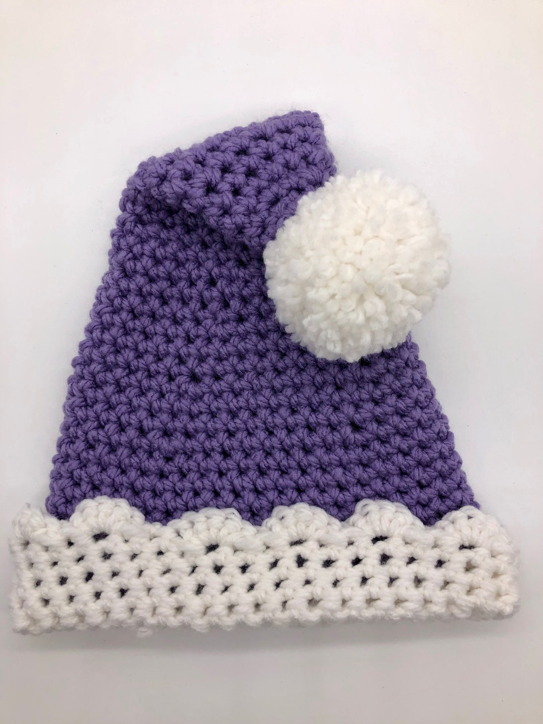 Purple Santa Hat - Etsy