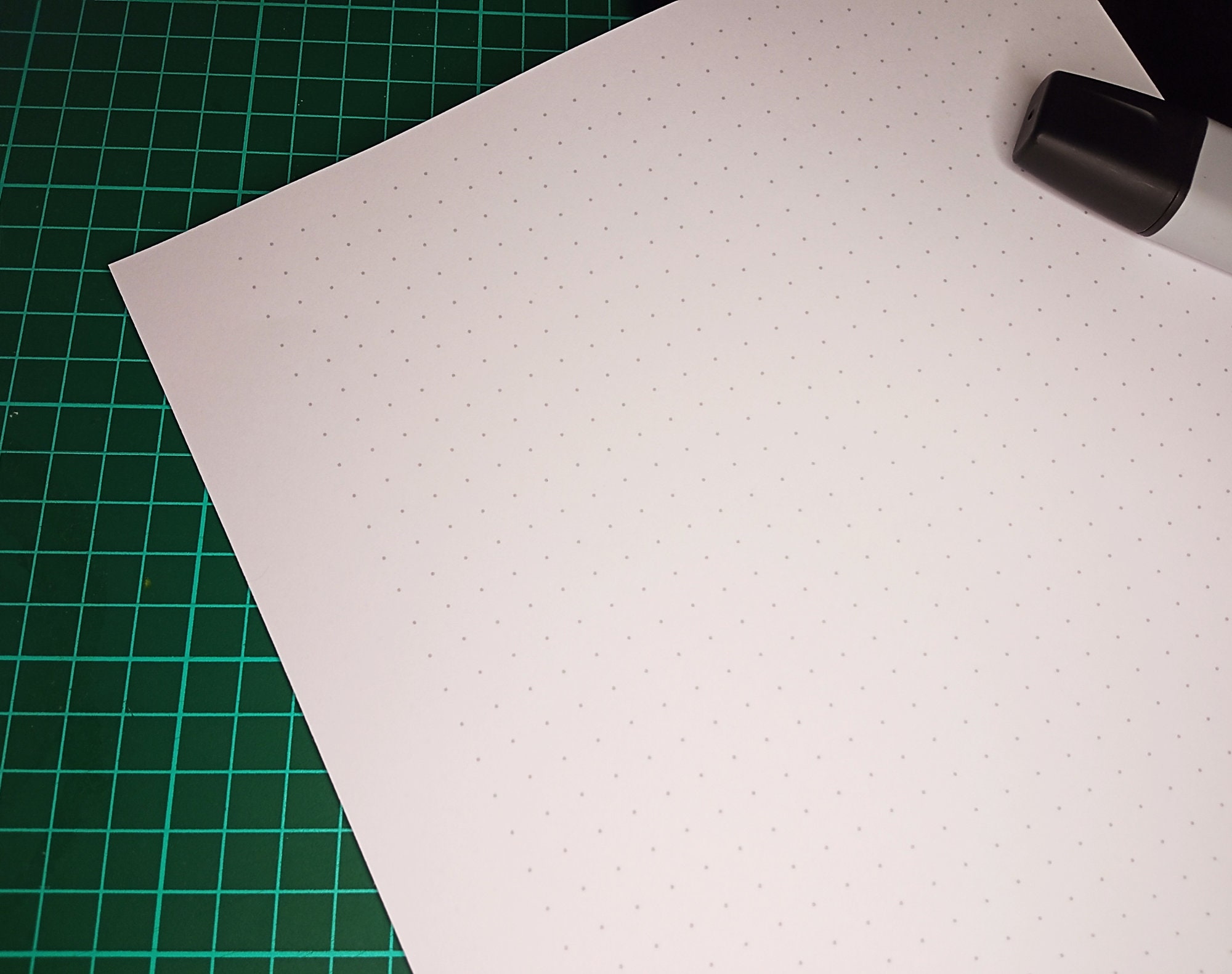 Printable Dot Grid Pages LETTER Gray Dots 7mm Spacing - Etsy