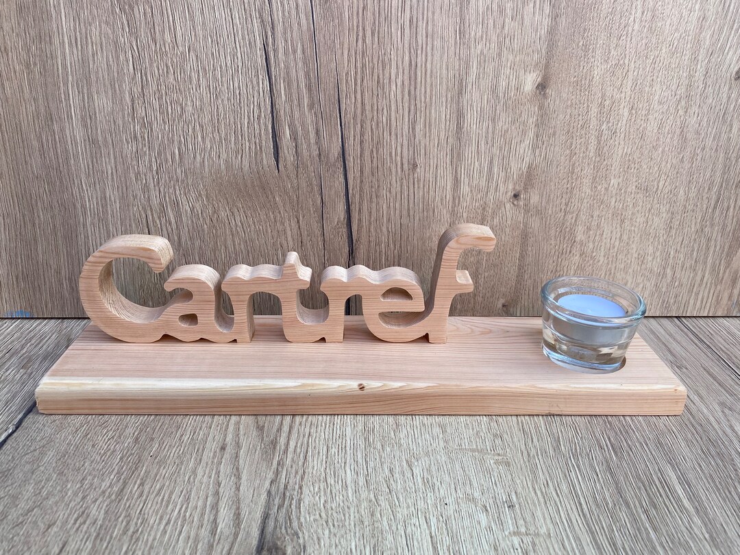 Cartref Welsh Word for HOME Wooden Sign With T Light Candle - Etsy UK