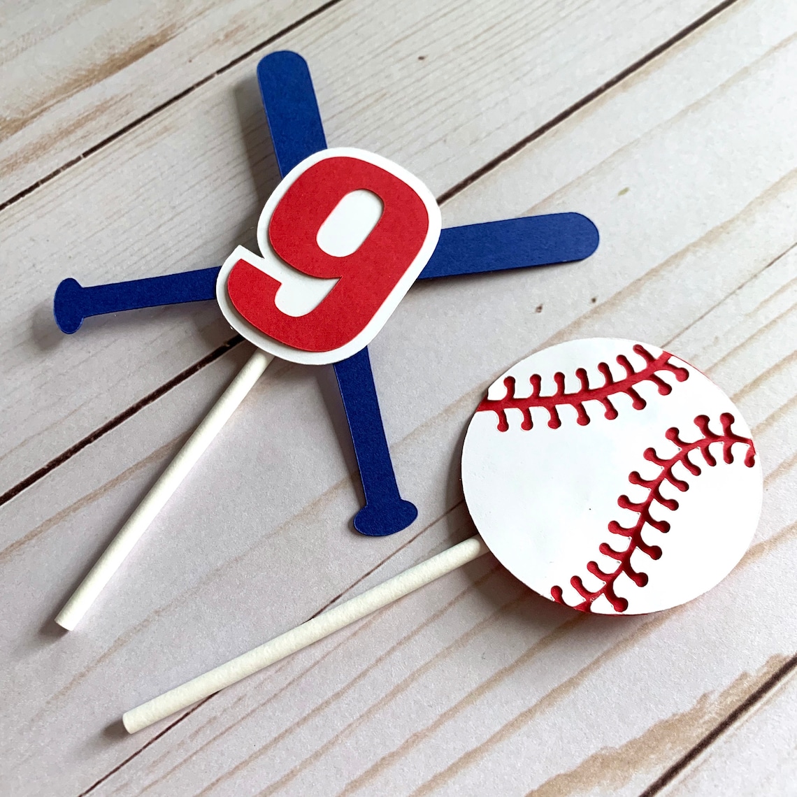 Baseball Cupcake Toppers. Baseball Party Decor. Softball Party - Etsy