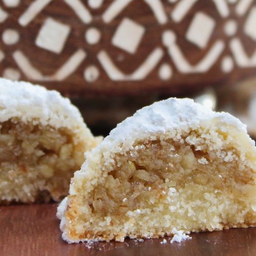 Walnut Maamoul Walnut Filled Cookies Semolina Walnut - Etsy