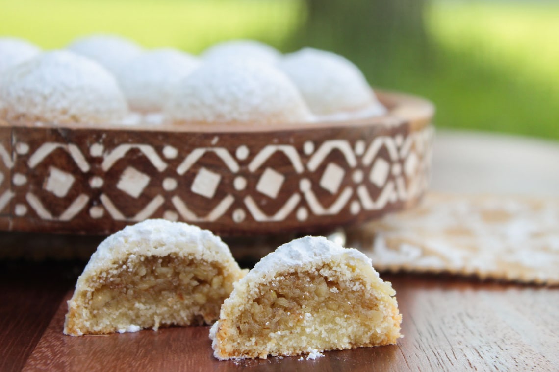 Walnut Maamoul Walnut Filled Cookies Semolina Walnut - Etsy