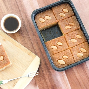 Nammoura, Sweet Semolina Dense Cakes, Hareesah, Namoura Moist Cake ...