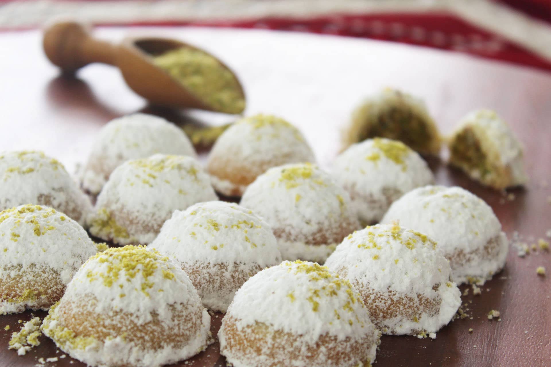 Pistachio Maamoul Pistachio Cookies Pistachio Semolina - Etsy