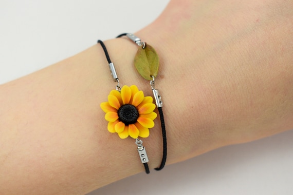 Etsy sunflower bracelet store