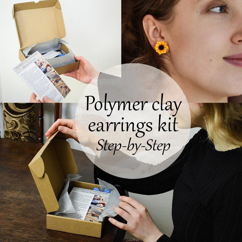 Polymer Clay Earring Kit - Etsy