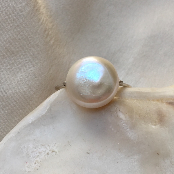 Single Pearl Ring - Etsy