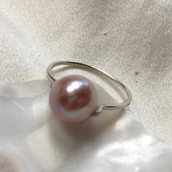 Single Pearl Ring - Etsy