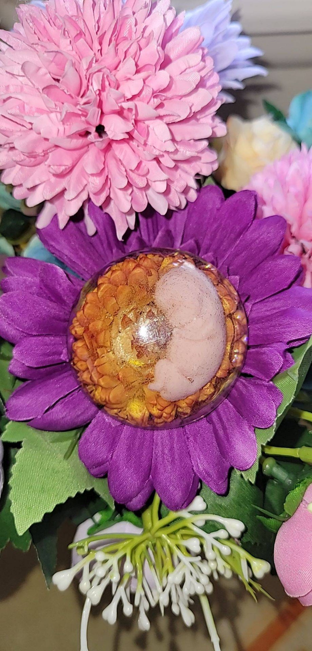 Silicone Baby Inside Resin Womb Memorial Fetus Baby Glitter or - Etsy