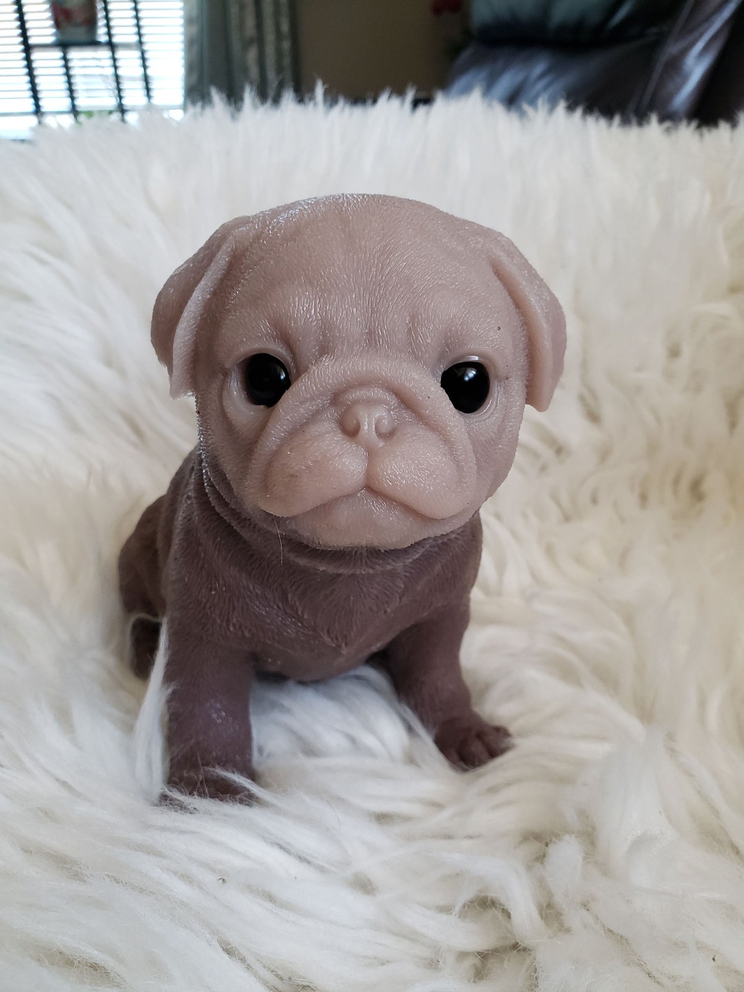 10" Inches Full Body Silicone Pug Puppy Dog Open Eyes Cutie You Choose ...