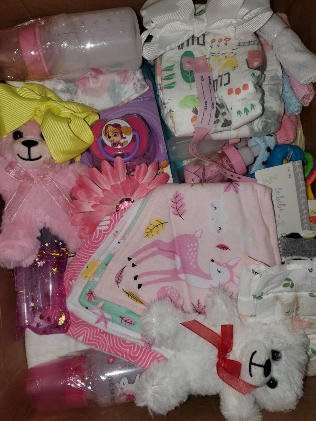 SURPRISE PREEMIE Silicone / Reborn Baby Box Opening Accessories Lots of ...