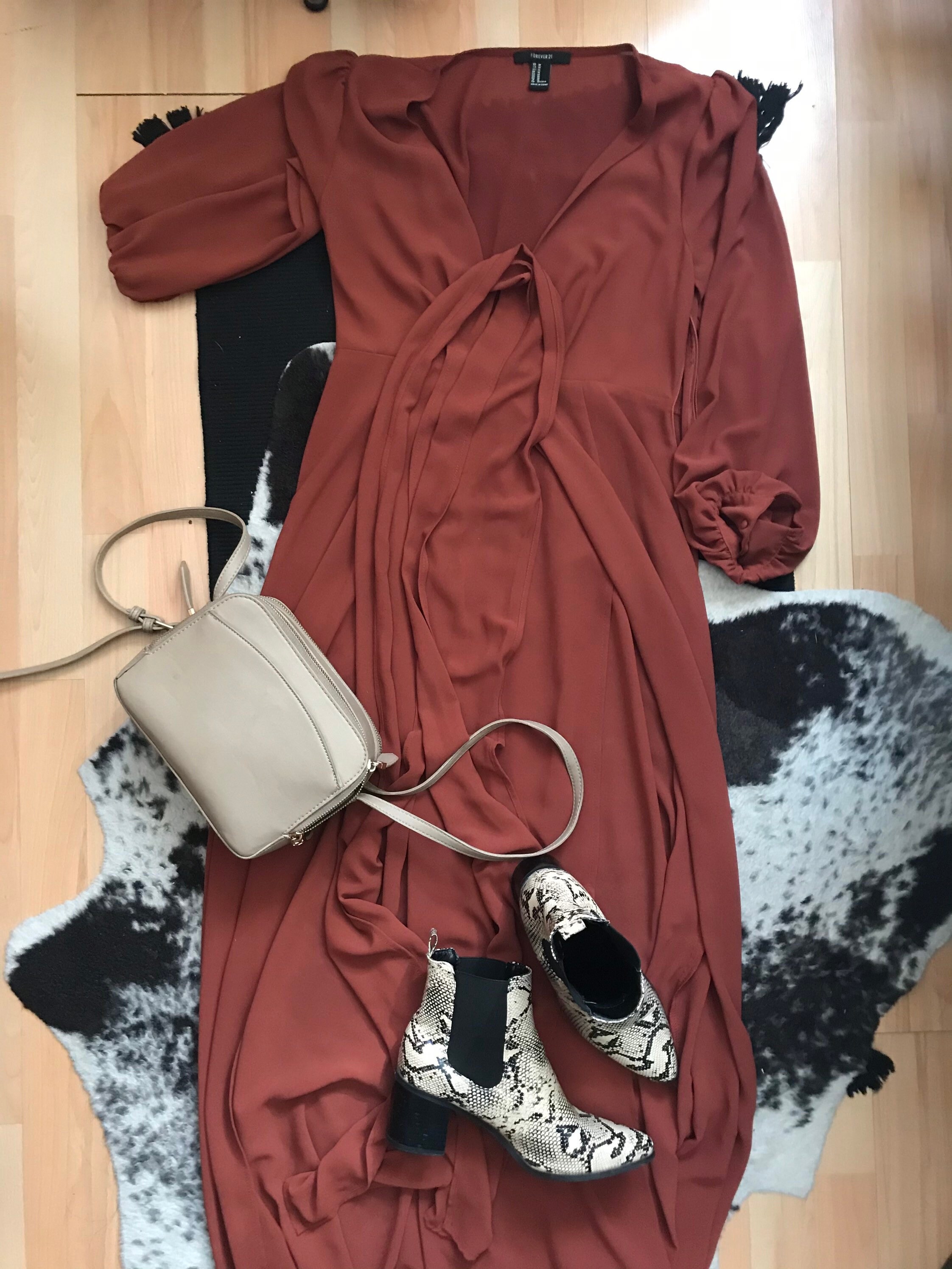 Rusty Red Dress | Etsy