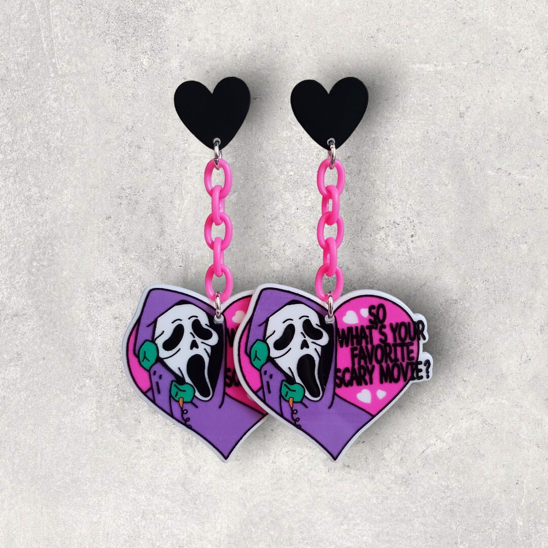 Slasher Scream Rave Earrings - Etsy