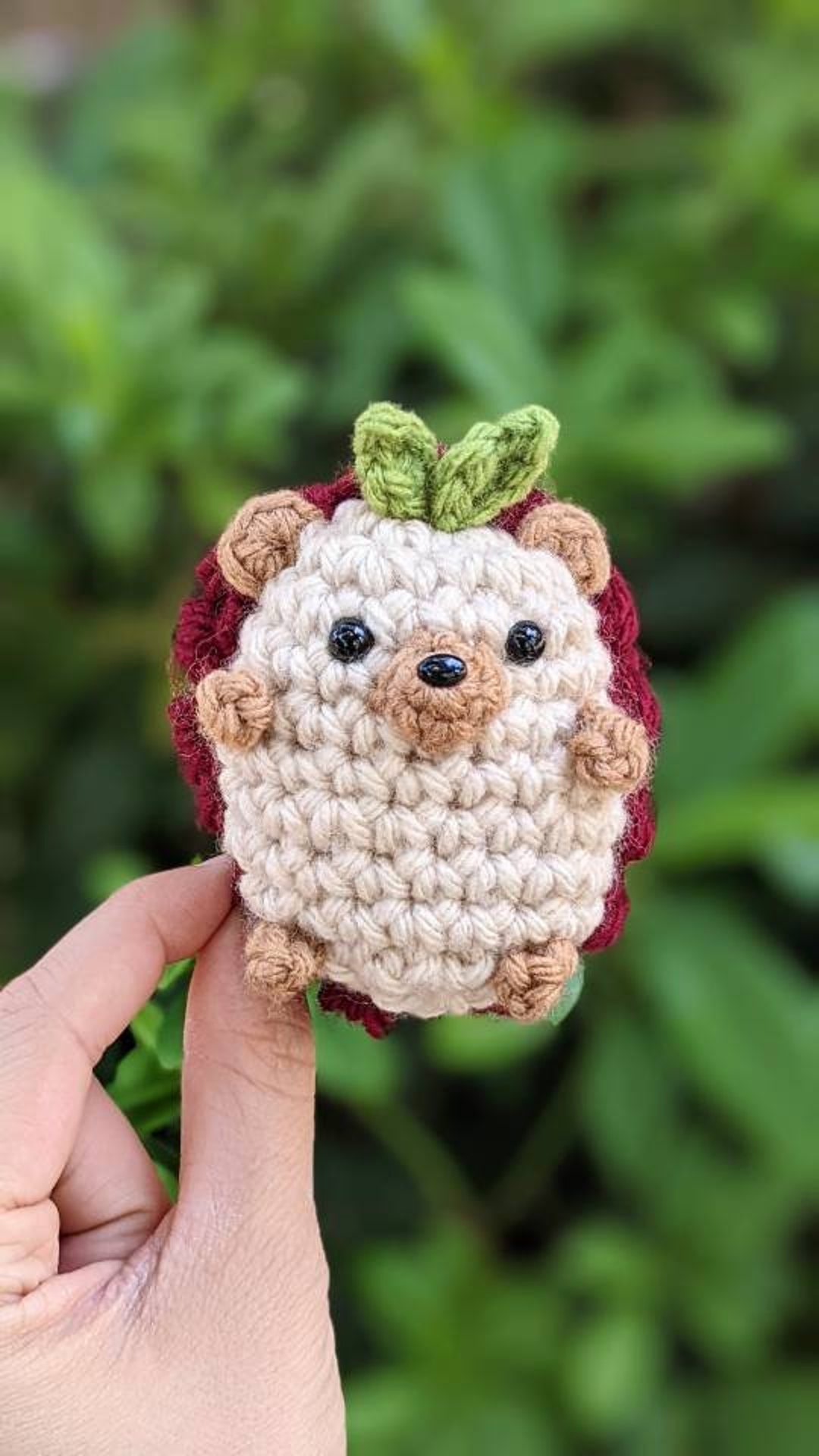 Amigurumi Crochet Raspberry Hedgehog Plushie - Etsy