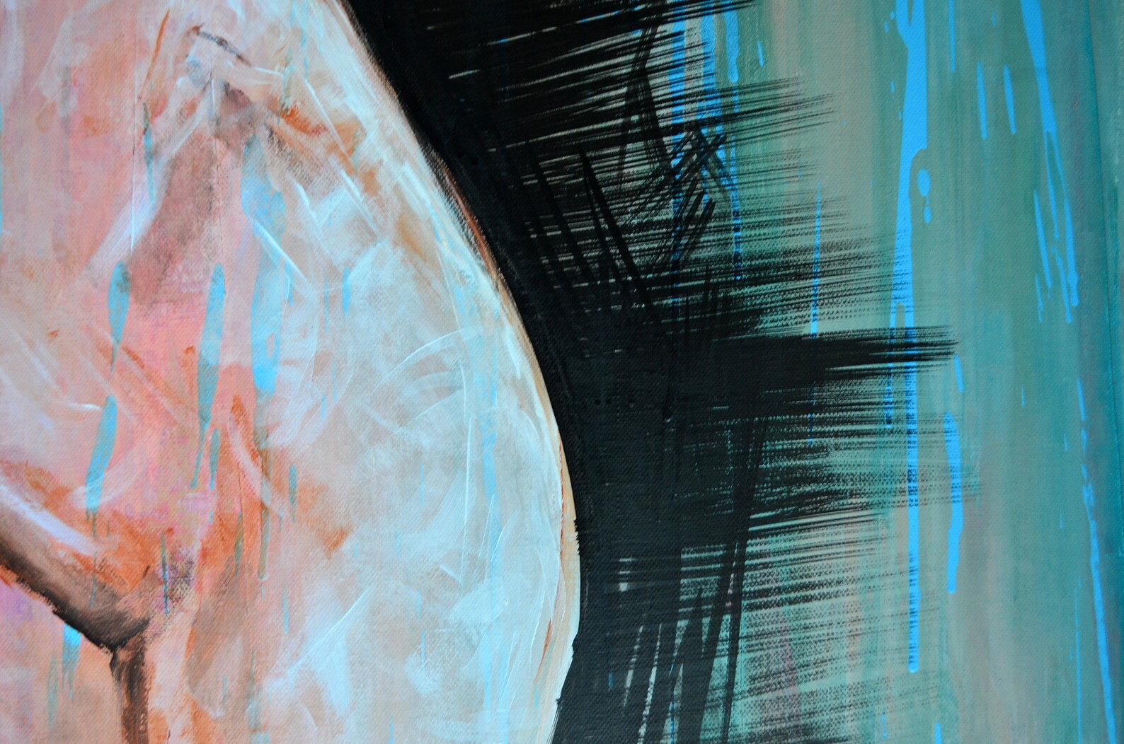 I Feel so Good Original Painting on Extra Large Deep Edge - Etsy
