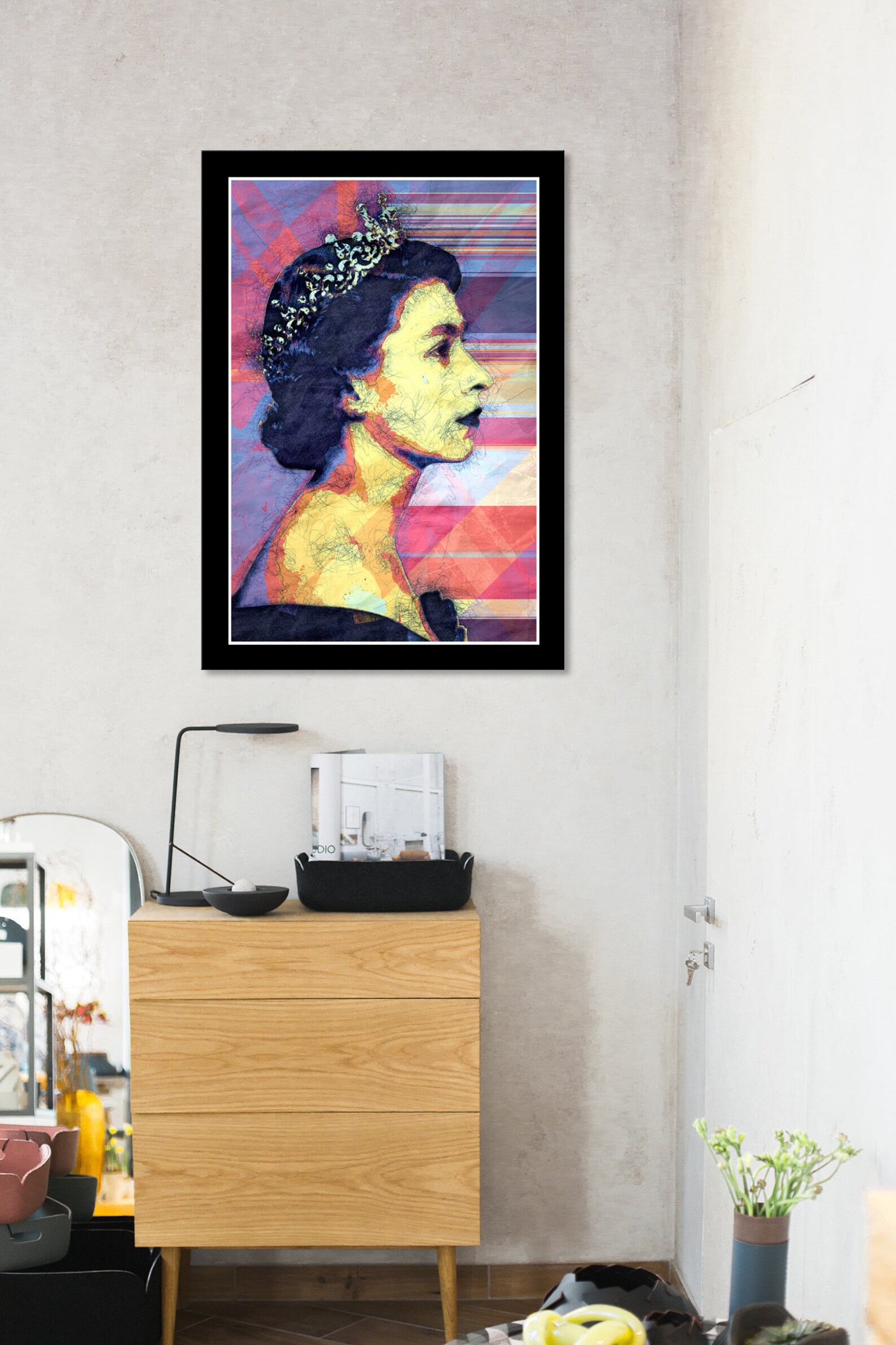 Queen Elizabeth II Pop Art Modern Poster Stylised Art No. 1 - Etsy UK