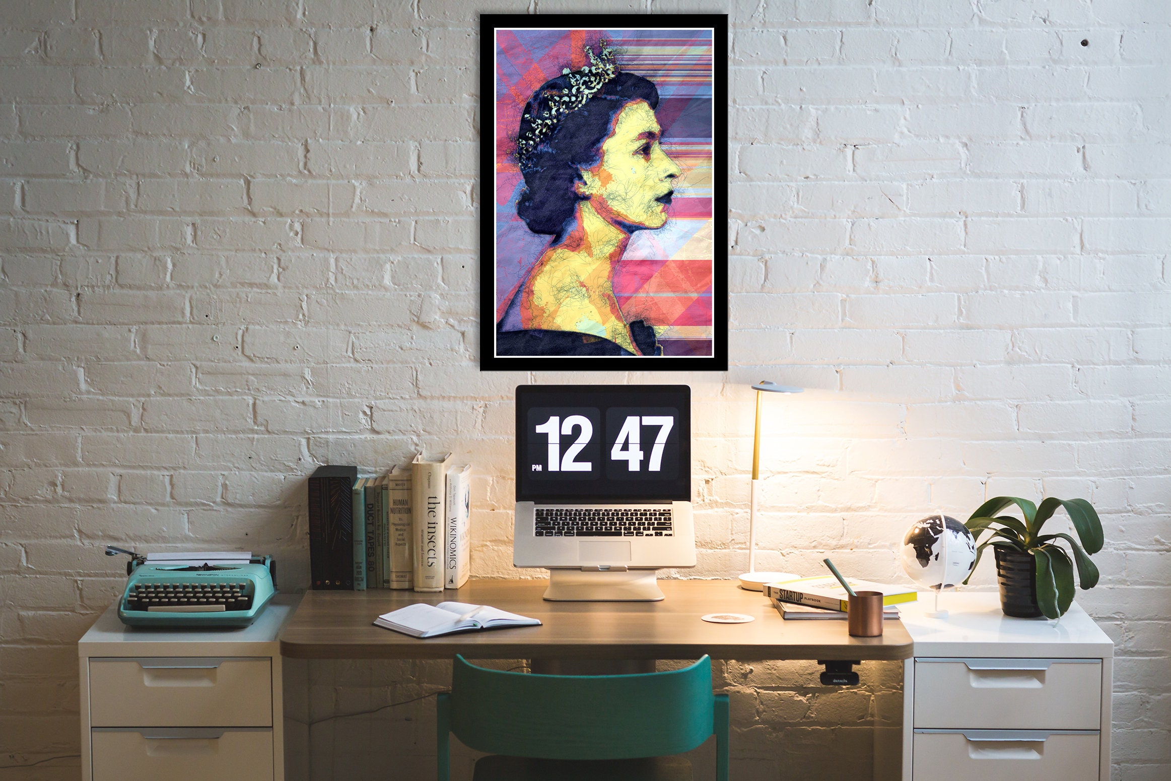 Queen Elizabeth II Pop Art Modern Poster Stylised Art No. 1 - Etsy UK