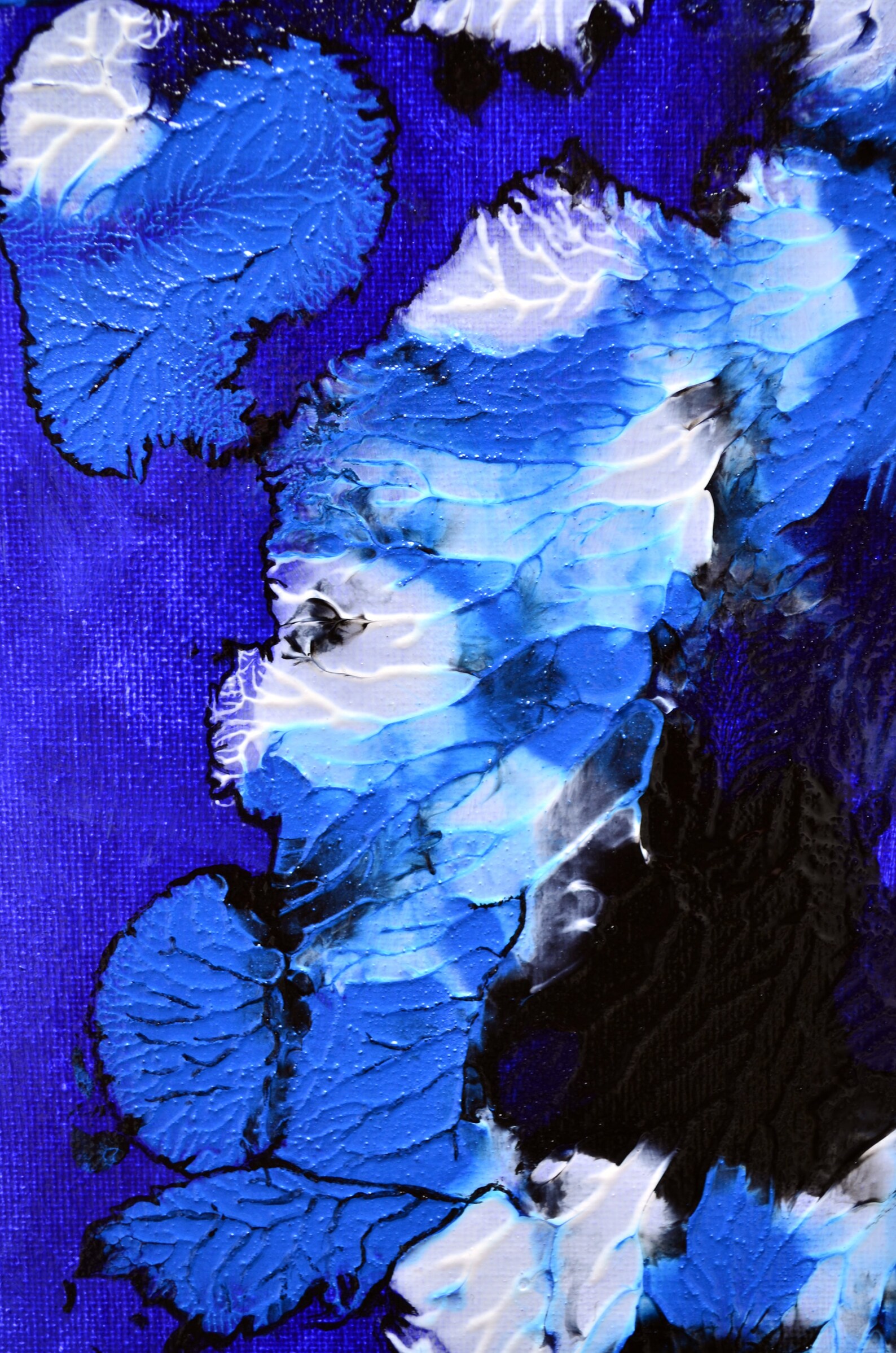 Blue Rhapsody Original Abstract Painting Art on Canvas Ready to Hang by ...