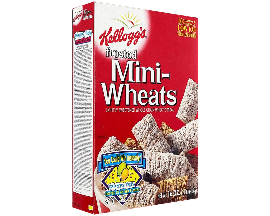 Frosted Mini Wheats Cereal Box Sticker 1998 80s 2x1.3 - Etsy