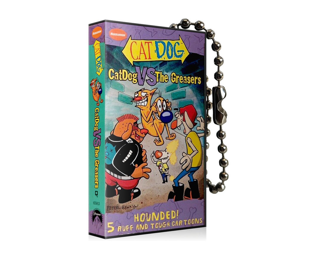 Nickelodeon Catdog Vs the Greasers VHS Keychain - Etsy