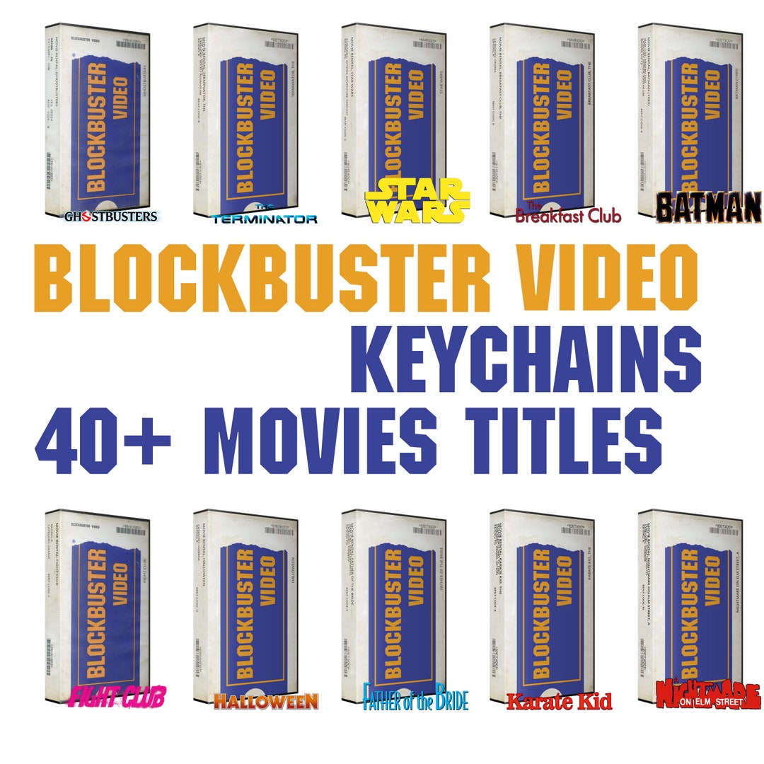 Blockbuster Video VHS Keychains - Etsy
