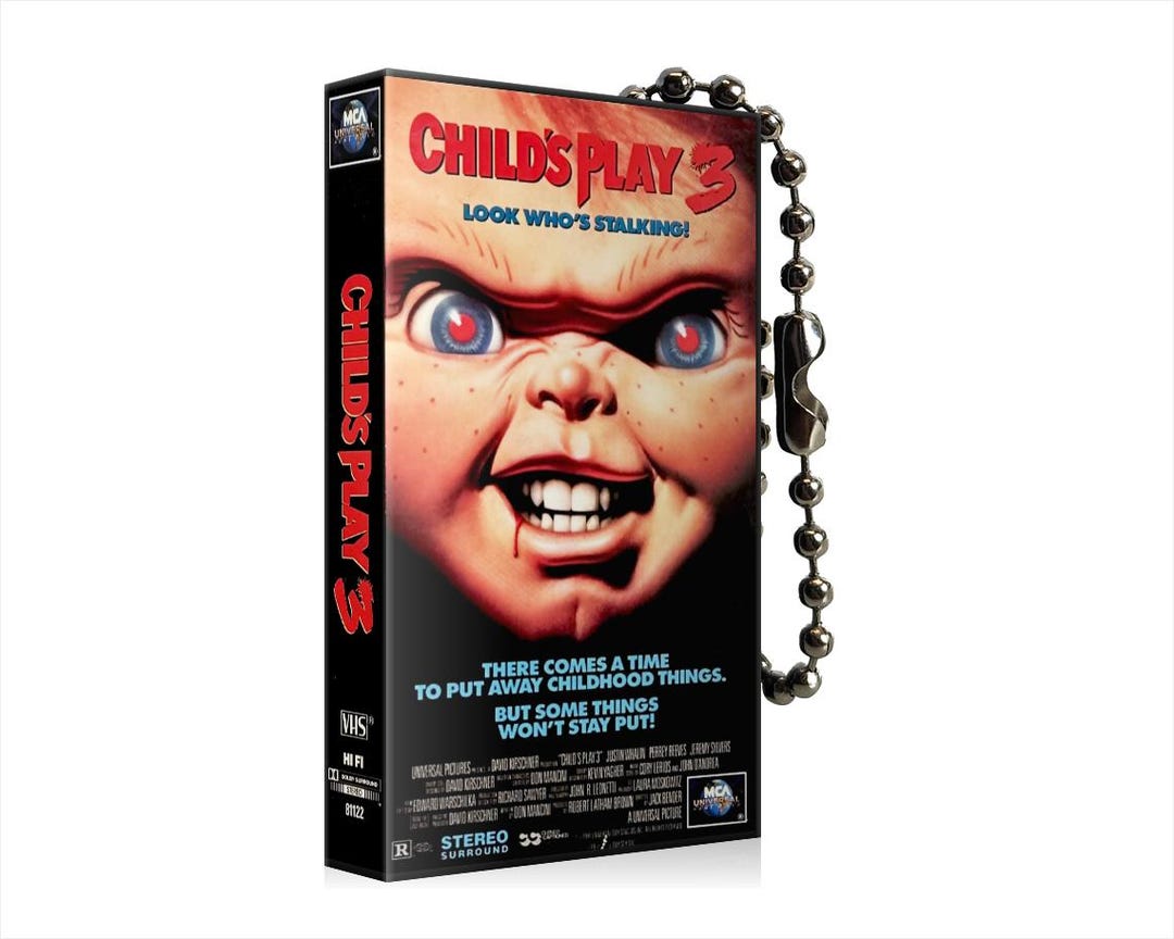 Child's Play Horror Movie Collection VHS Keychain - Etsy