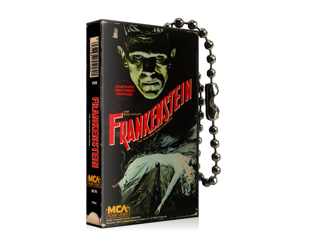 Frankenstein VHS Keychain - Etsy