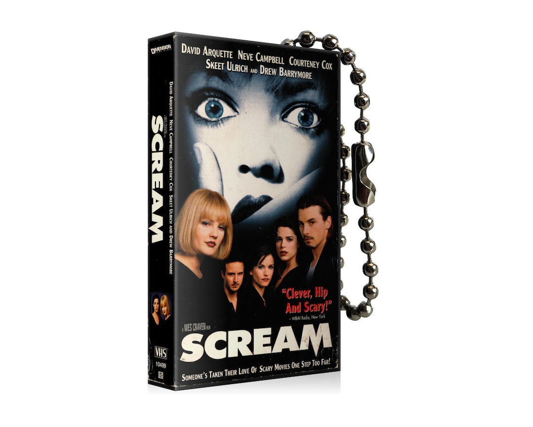 Scream VHS Keychain - Etsy