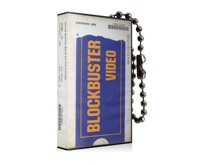 Blockbuster Video Rental Back to the Future VHS Keychain - Etsy