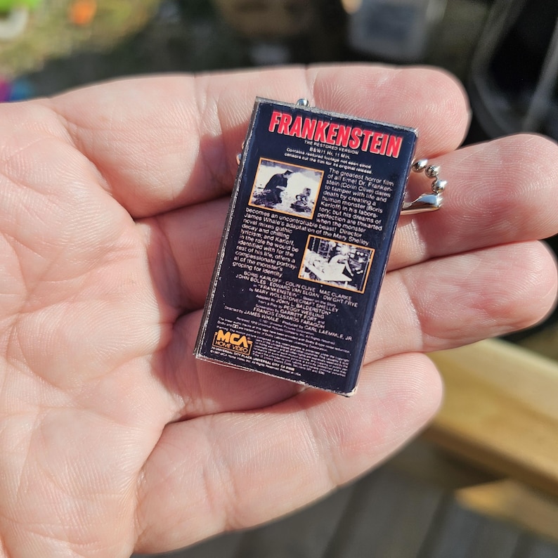 Frankenstein VHS Keychain - Etsy