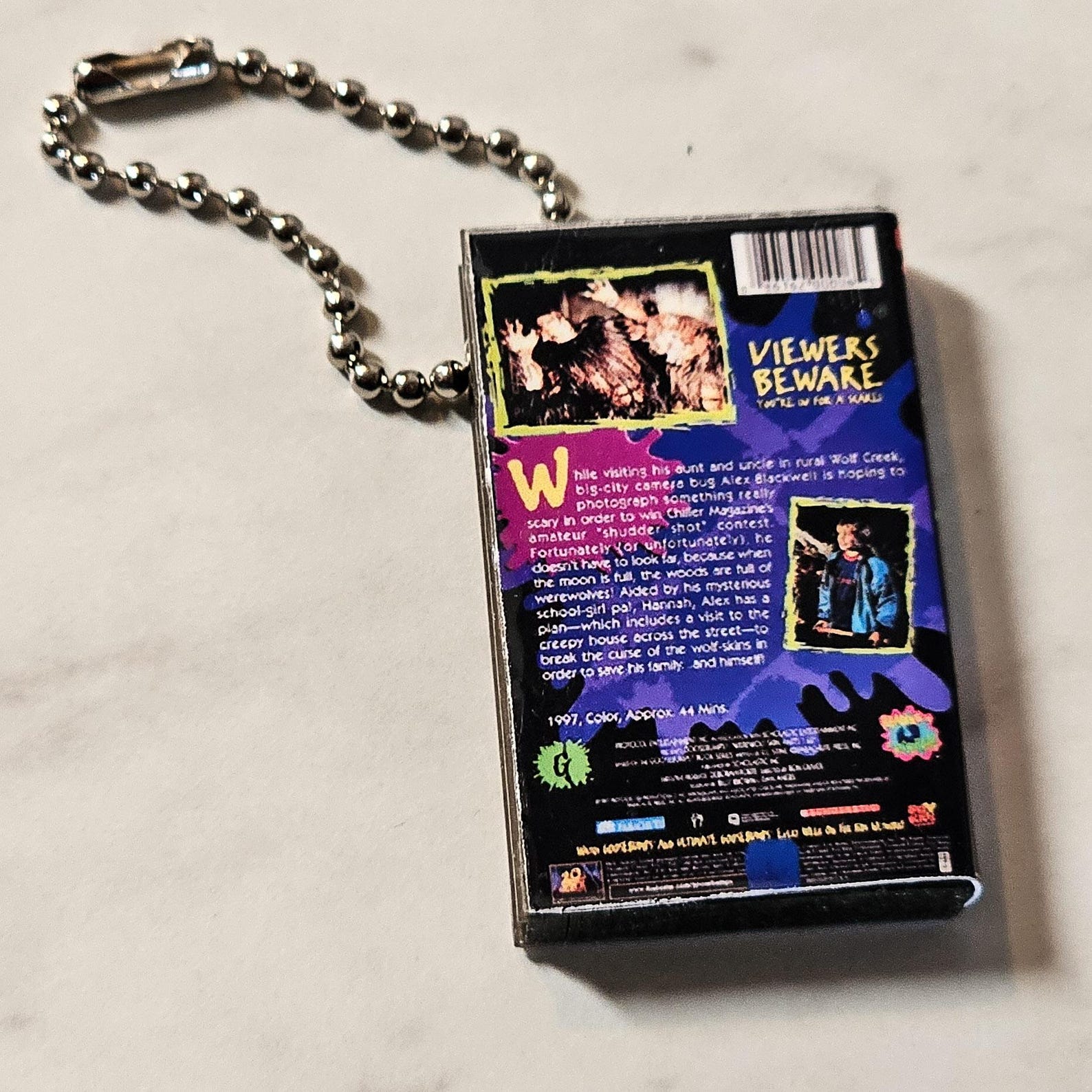 Goosebumps Werewolf Skin VHS Keychain Ultimate - Etsy